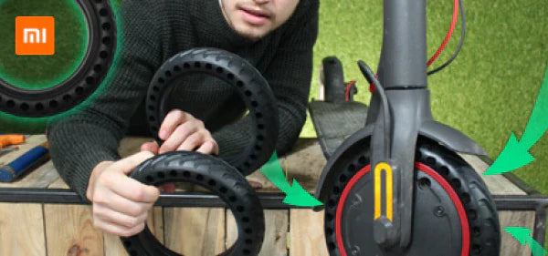 TUTORIAL | Solid Tire Installation Xiaomi Scooter - Front Wheel | MOOVMOOV